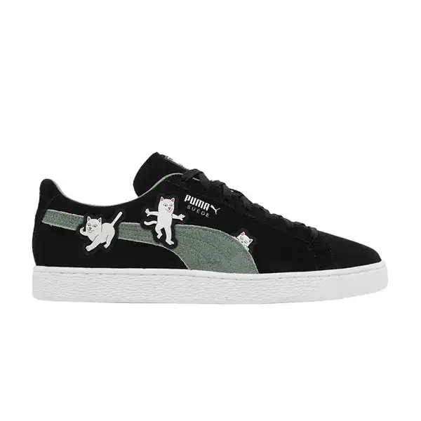 PUMA Ripndip X Suede 'lord Nermal Eucalyptus - Black | Editorialist