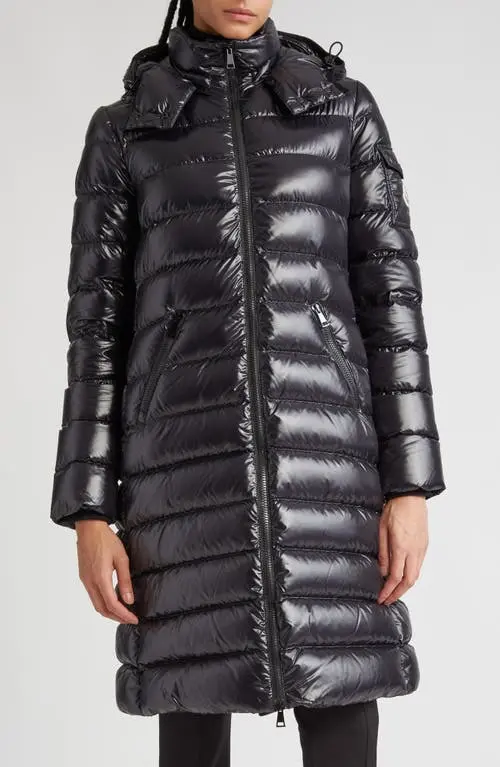 Moncler Moka Long Down Jacket - Black | Editorialist