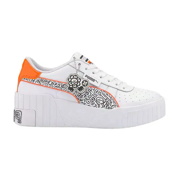 PUMA Mr. Doodle X Wmns Cali Wedge 'wavy Doodles - White | Editorialist