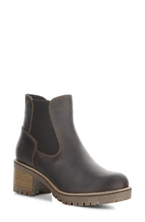 BOS. & CO. Mercy Waterproof Zip Bootie - Espresso Saddle Leat