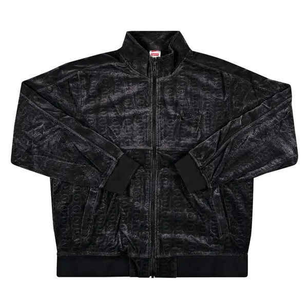 Supreme X Nike Velour Track Jacket - Black