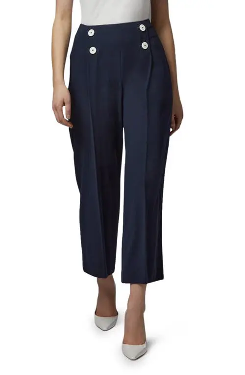 LK BENNETT Parker Button Detail Crop Trousers