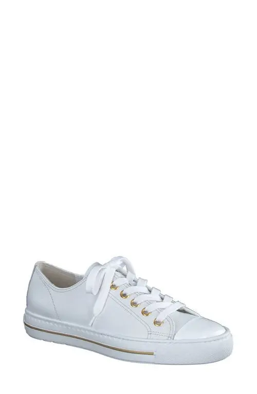 Paul Green Sophie Sneaker - White Crinkled Patent