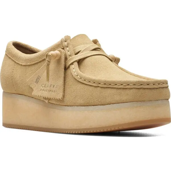 Clarks Wallacraft Bee Platform Driving Shoe - Maple Suede