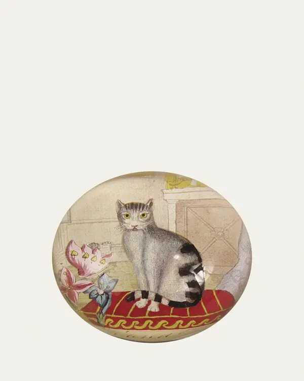JOHN DERIAN Cat Dome Paperweight