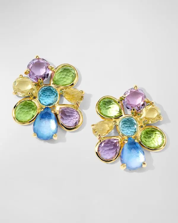 Ippolita 18k Gold Rock Candy Cluster Earrings - Alpine