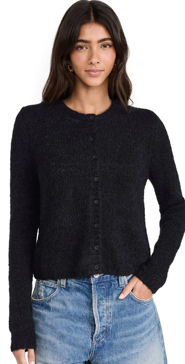 REFORMATION Clara Crew Alpaca Cardigan