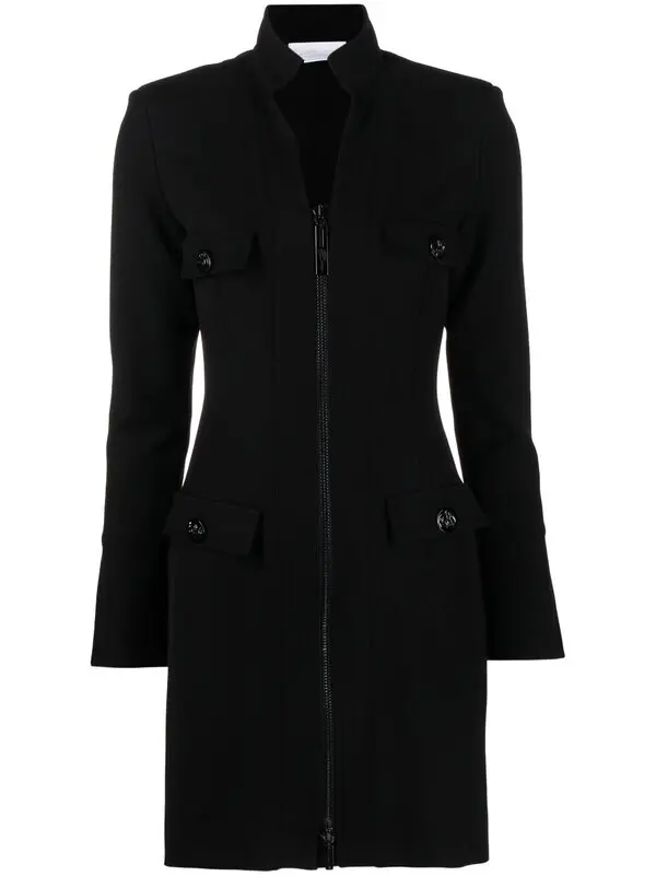 GENNY Zip-up Tailored Minidress