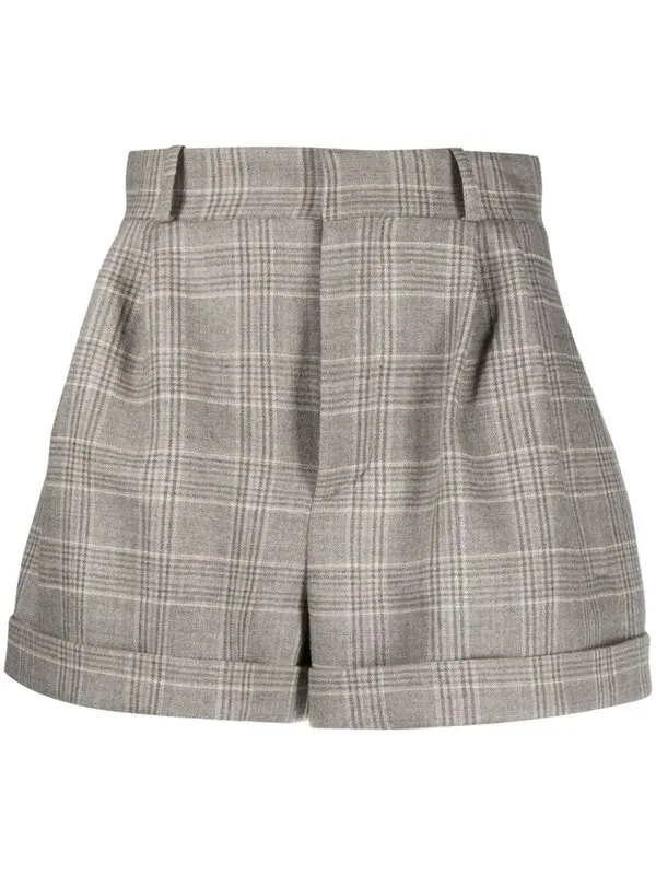 THE MANNEI Kudebi Plaid-check Shorts