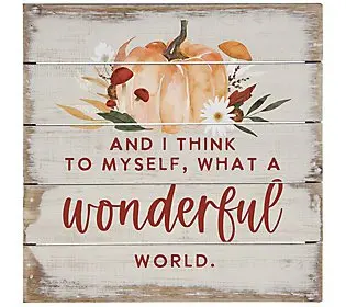 SINCERE SURROUNDINGS 8' Wonderful World Pumpkin Pallet Petite