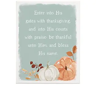 SINCERE SURROUNDINGS 17' Enter His Gates Wrappe Canvas