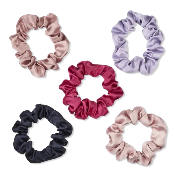 SCUNCI Prep Satin Scrunchies 5-pack
