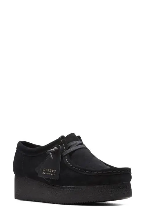 Clarks Wallacraft Bee Platform Driving Shoe - Black Sde