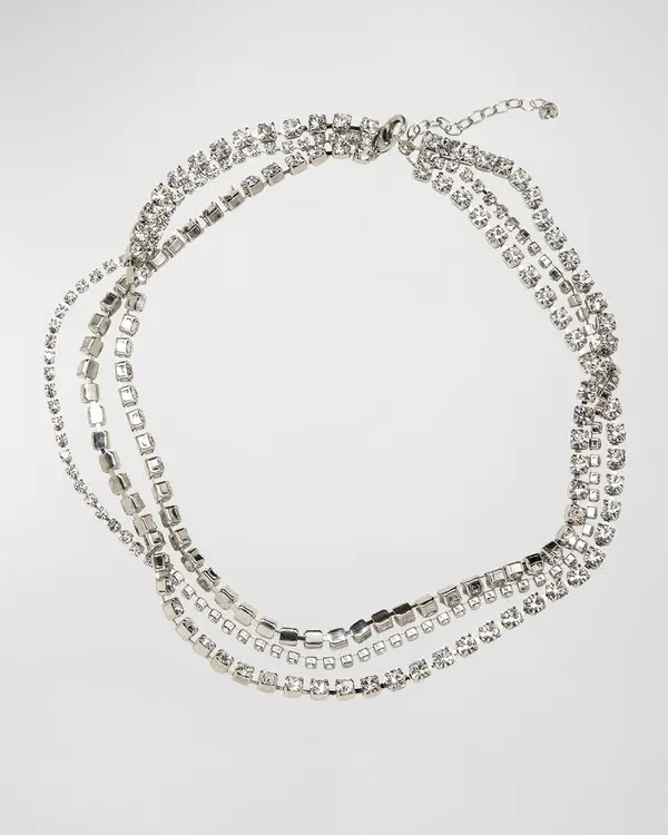 Jennifer Behr Calla Necklace Crystal Editorialist