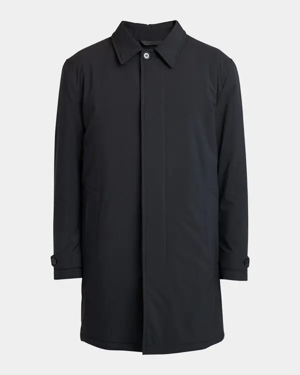 Brioni Technical Fabric Car Coat - Midnight B