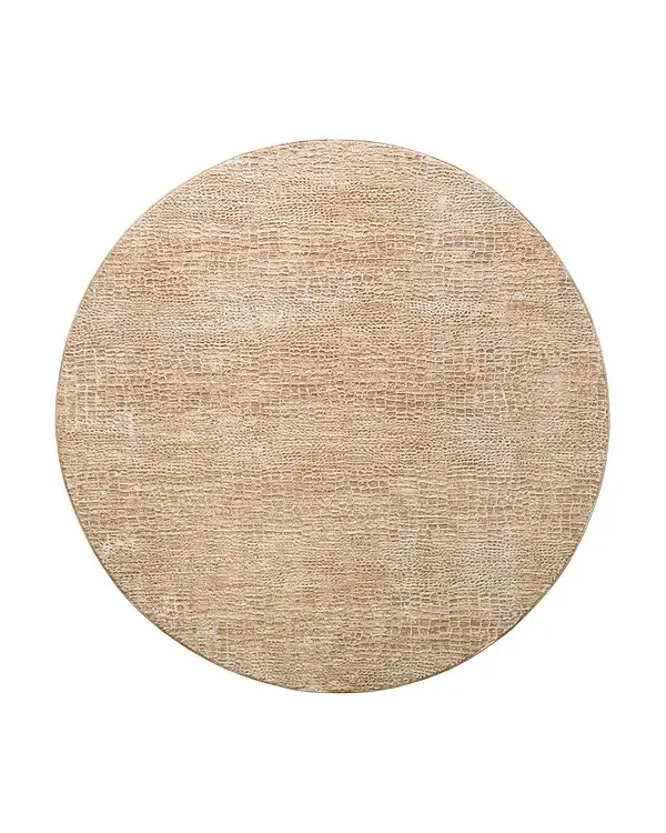 LIVABLISS Masterpiece Mpc-2306 Round Area Rug, 5'3 X 5'3 - Khaki/beige