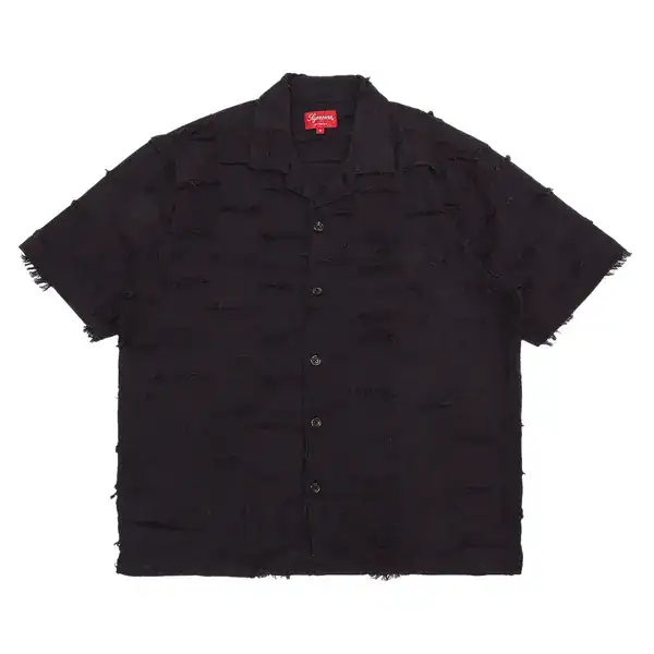 トップス Supreme Patchwork Oxford Shirt BLACK L Supreme Patchwork Short-Sleeve Shirt - Black | Editorialist