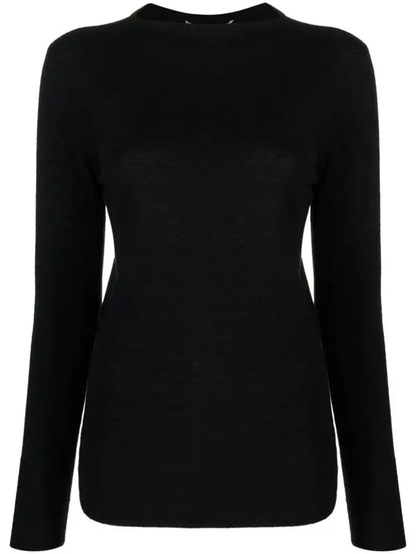 Tibi Long-sleeved Jersey T-shirt