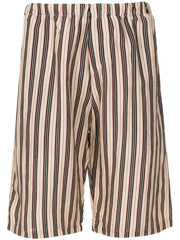 AMIR SLAMA Striped Elasticated-waist Shorts