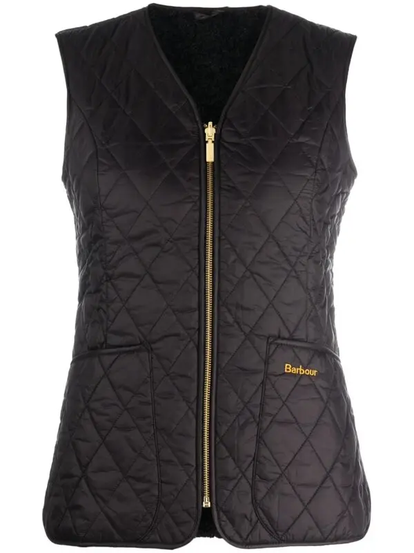 Barbour Logo-embroidered Quilted Reversible Gilet - Black