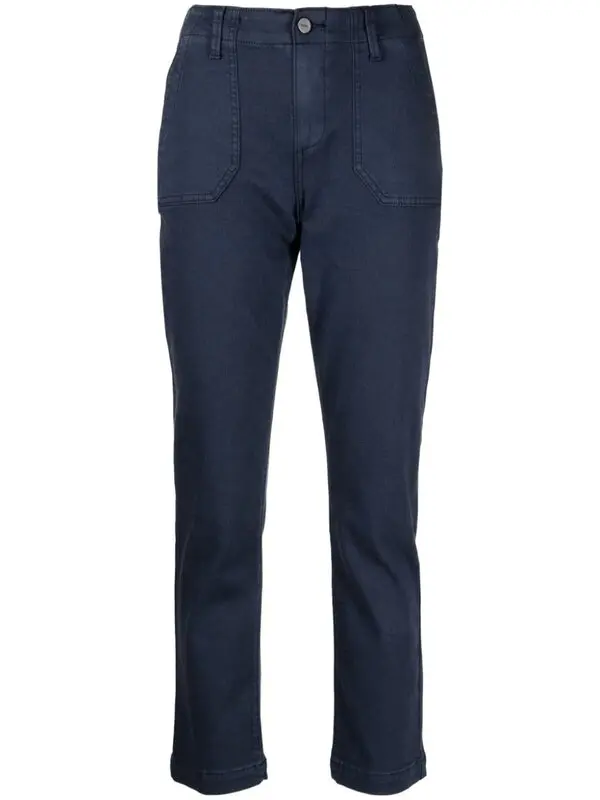 Paige Mayslie Mid-rise Cropped Jeans - Blue