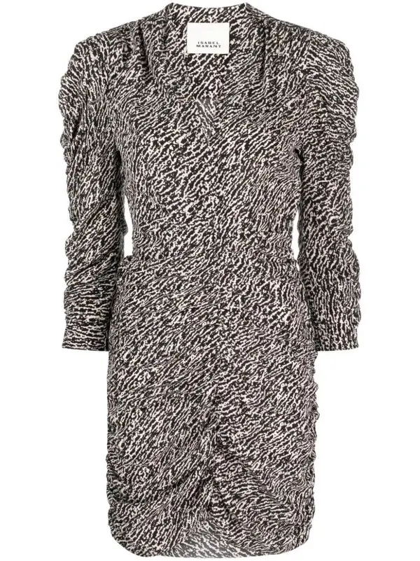 Isabel Marant Celina Floral-print Dress - Black