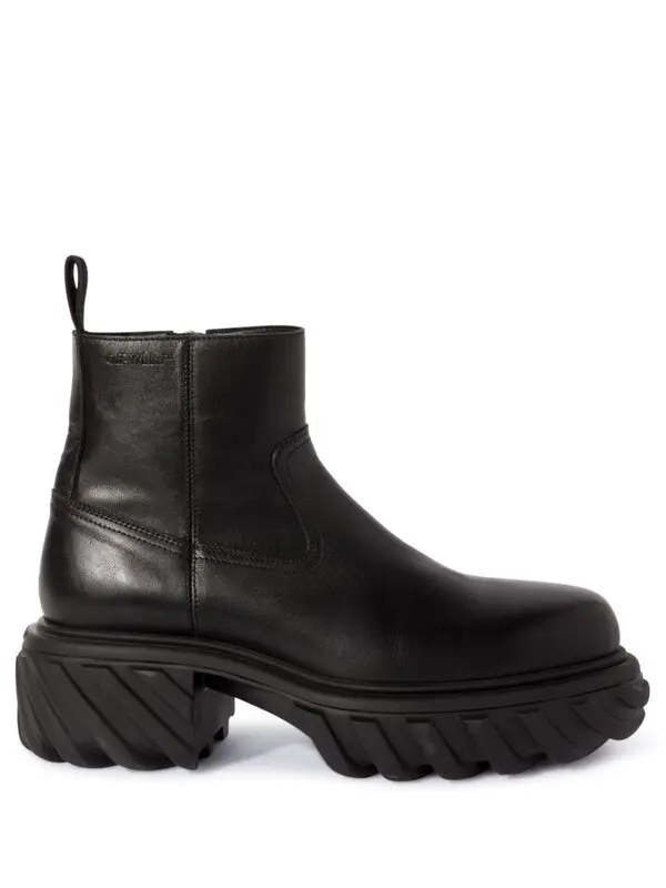 Off-White Exploration Motor Ankle Boots - Black
