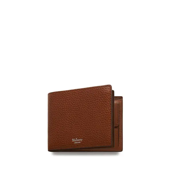 Mulberry 8 Card Coin Wallet - Oak Small Classic Grain