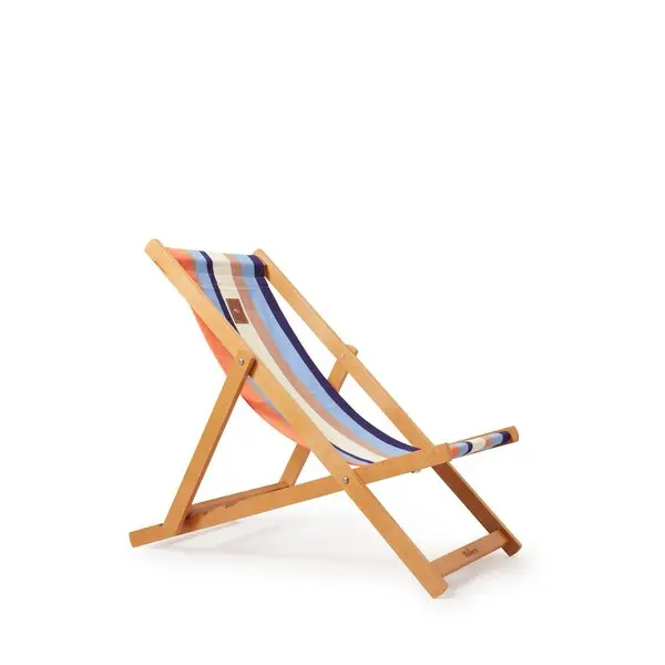 Mulberry Striped Deck Chair - Mndrn Org - Crnf Blu | Editorialist