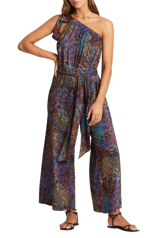 SEA LEVEL One-shoulder Tie Waist Jumpsuit