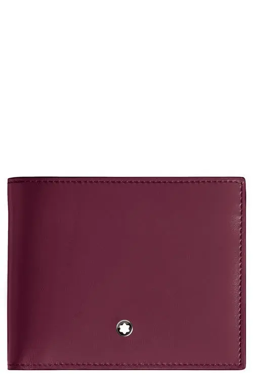 Mont Blanc Meisterstück Leather Bifold Wallet - Dark Red