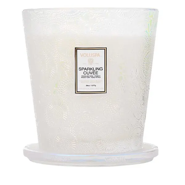 Voluspa Sparkling Cuvee 3 Wick Hearth Candle, 38 Oz