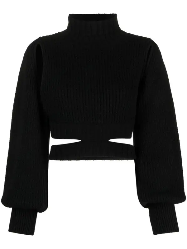 ANDREĀDAMO Roll-neck Knit Jumper - Black