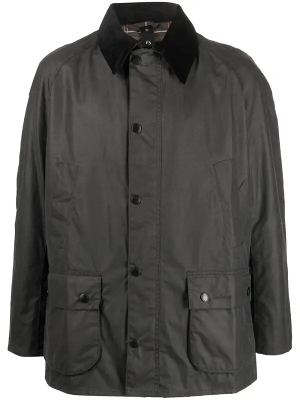 Barbour Ashby Wax Shirt Jacket - Grey
