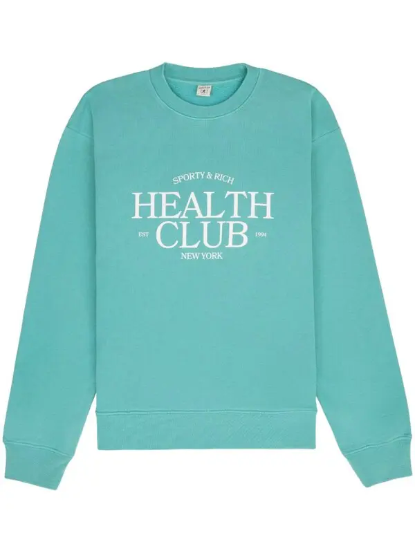 SPORTY & RICH Sr Health Ribbed Sweatshirt