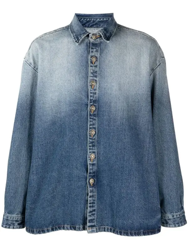 424 Gradient-effect Denim Shirt - Blue