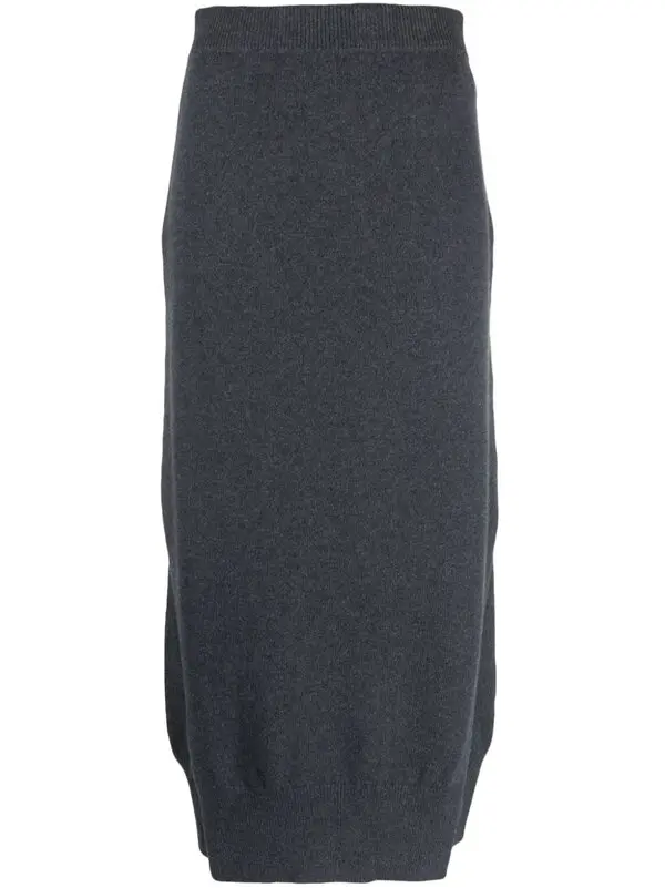BARRIE High-waisted Knit Skirt - Grey