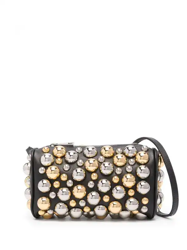 A.W.A.K.E. Mode Bodil Embellished Shoulder Bag - Black | Editorialist