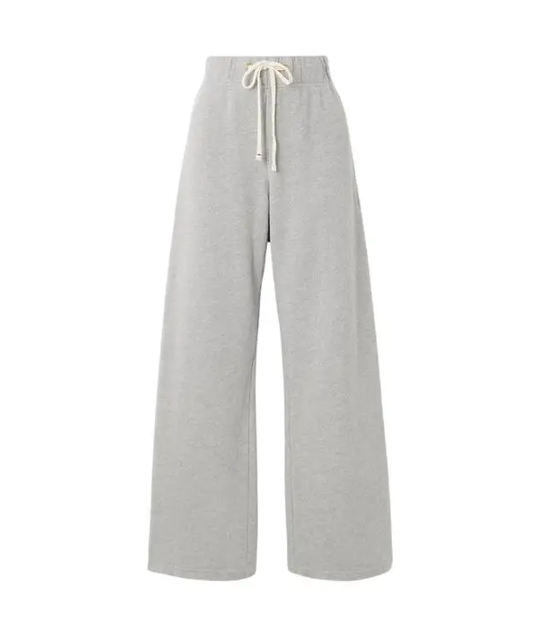 LES TIEN Eazy Cotton-jersey Track Pants - Gray