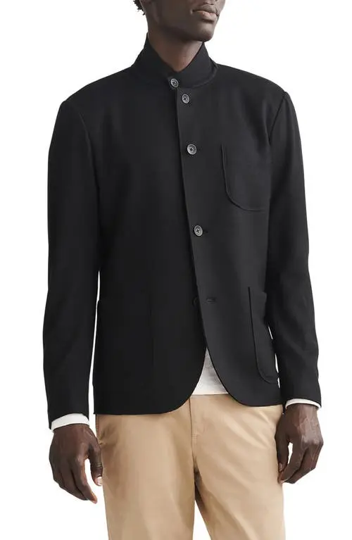 Rag & Bone Prospect Japanese Wool Cardigan - Blk