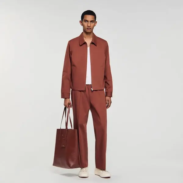 Sandro Cotton Jacket - Terra