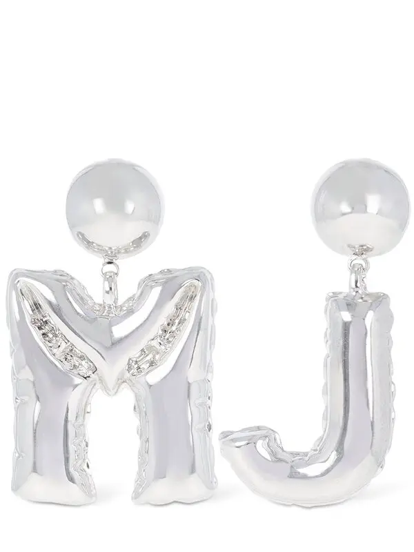 Marc Jacobs Mj Balloon Drop Earrings - Silver | Editorialist