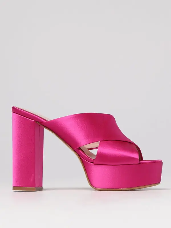 ANNA F. Heeled Sandal - Fuchsia