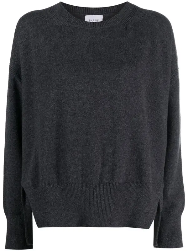 BARRIE Iconic Cashmere Pullover - Grey