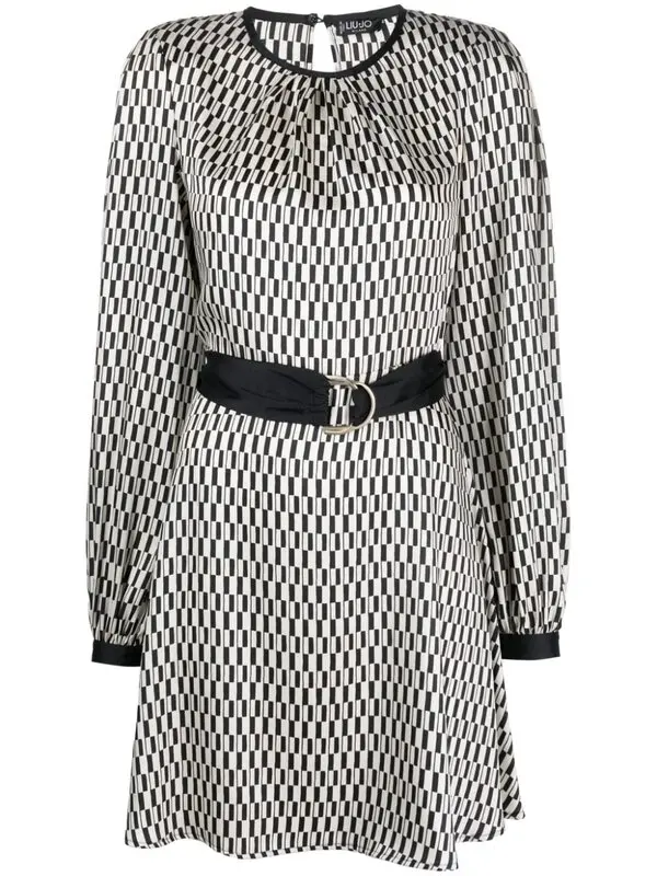 Liu Jo Graphic-print Dress With Belt