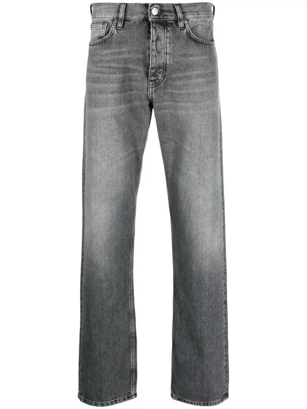 SUNFLOWER Stonewashed Cotton Straight Leg Jeans