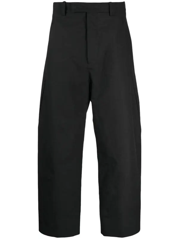 CRAIG GREEN Wide-leg Cropped Trousers - Black