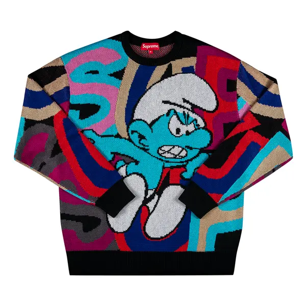 Supreme X Smurfs Sweater - Black