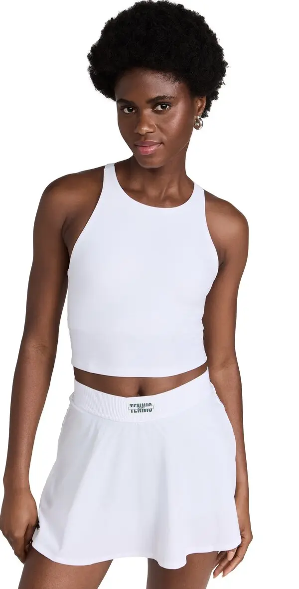 Beyond Yoga Spacedye Refocus Cropped Tank Top - Cloud White