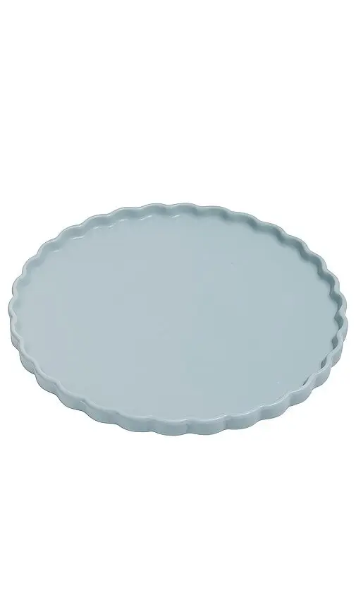 FAZEEK Ceramic Side Plate Set Of 2 In Baby Blue